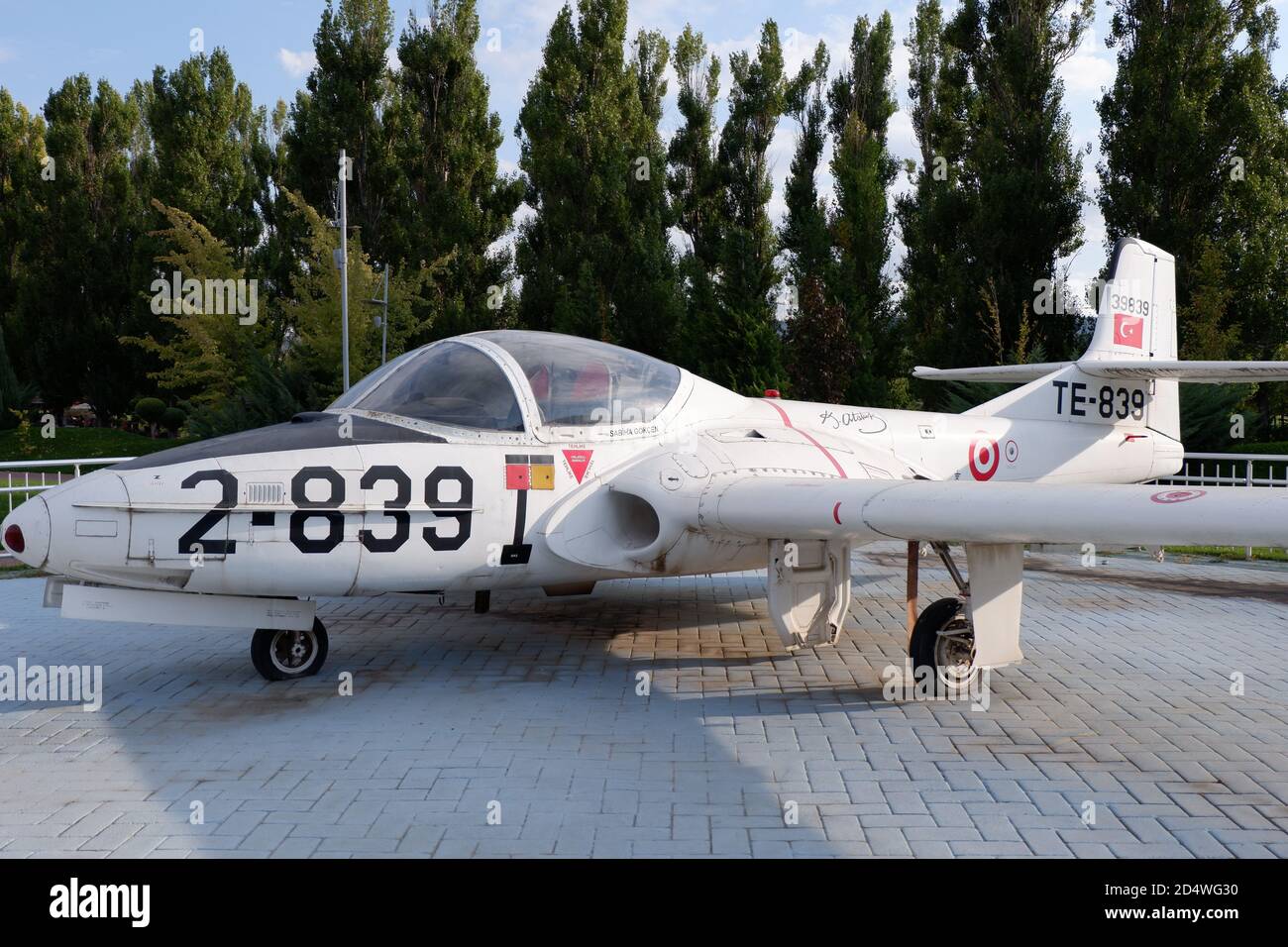 Training Plane at Park Stock Photo - Alamy