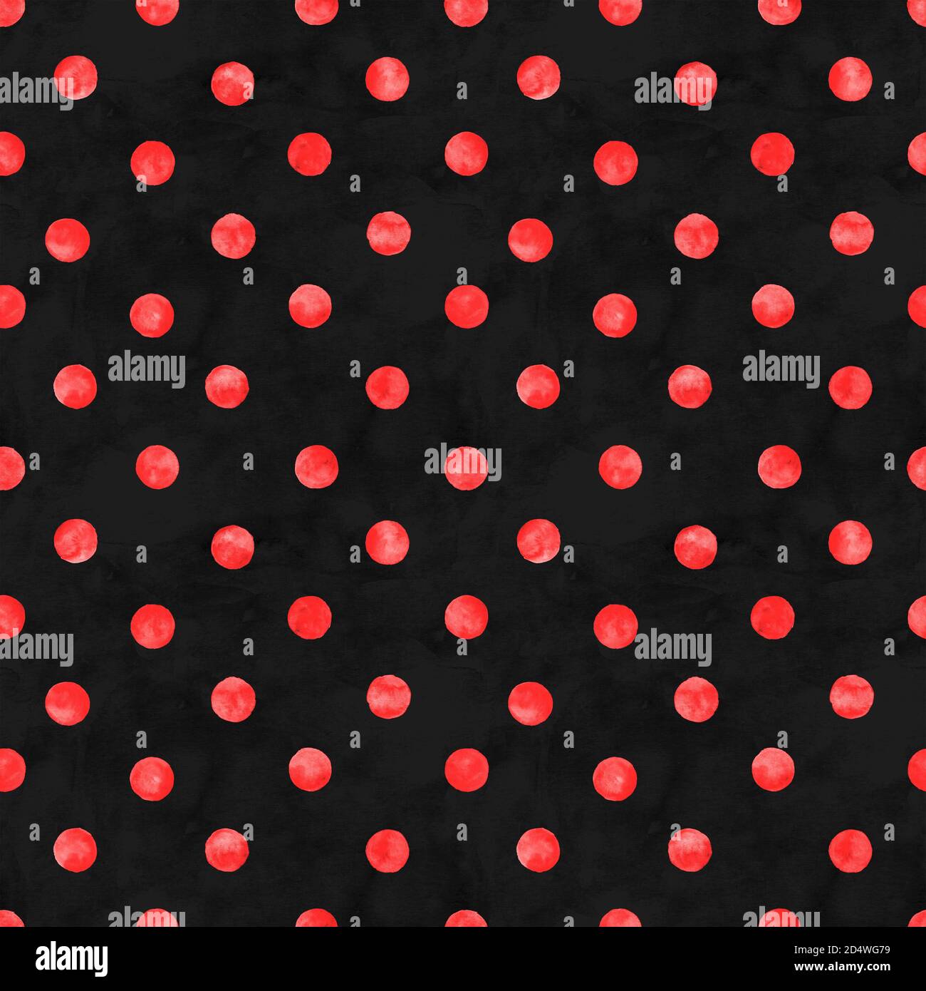 Polka dot watercolor seamless pattern. Abstract watercolour red color ...