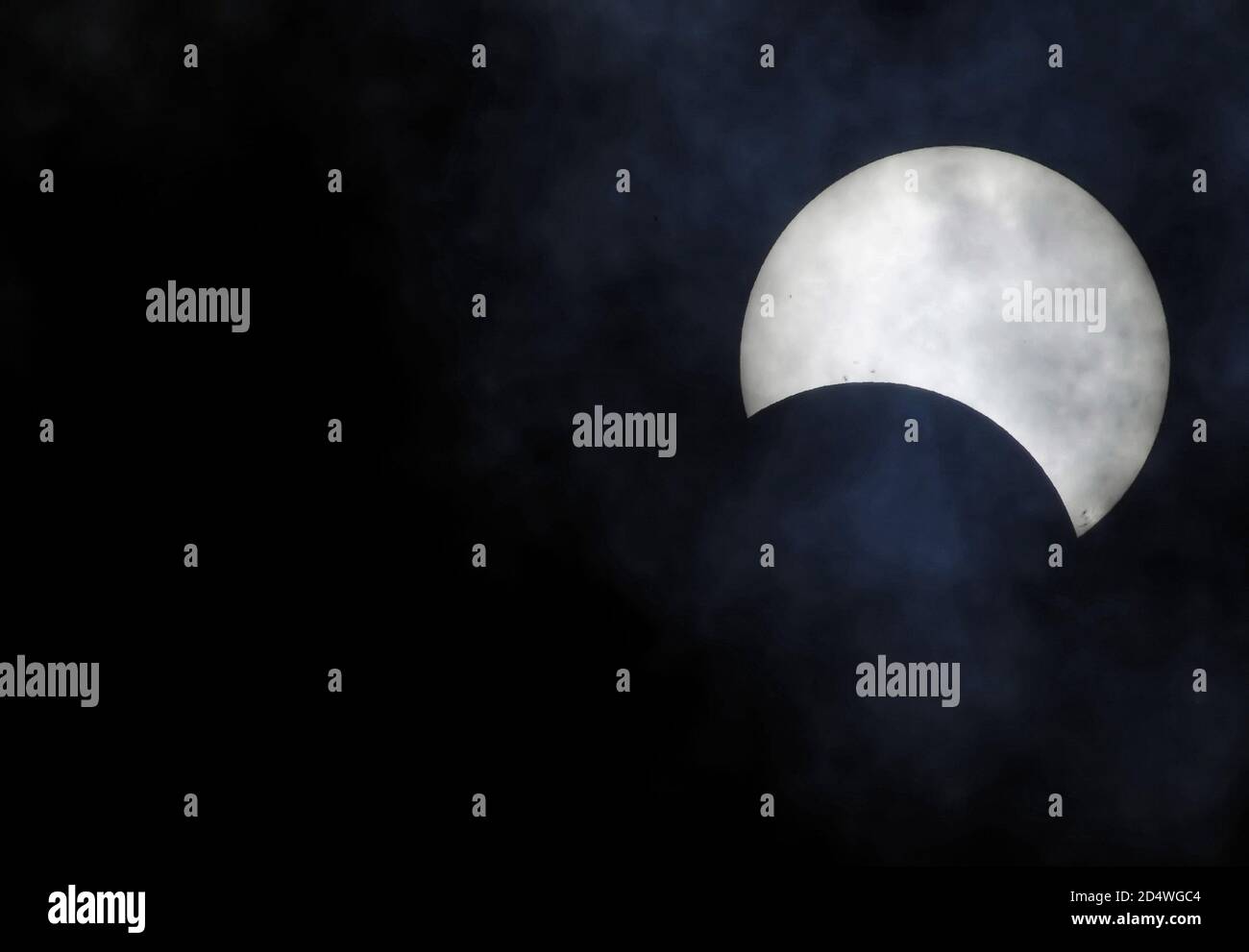 Partial Solar Eclipse Stock Photo - Alamy