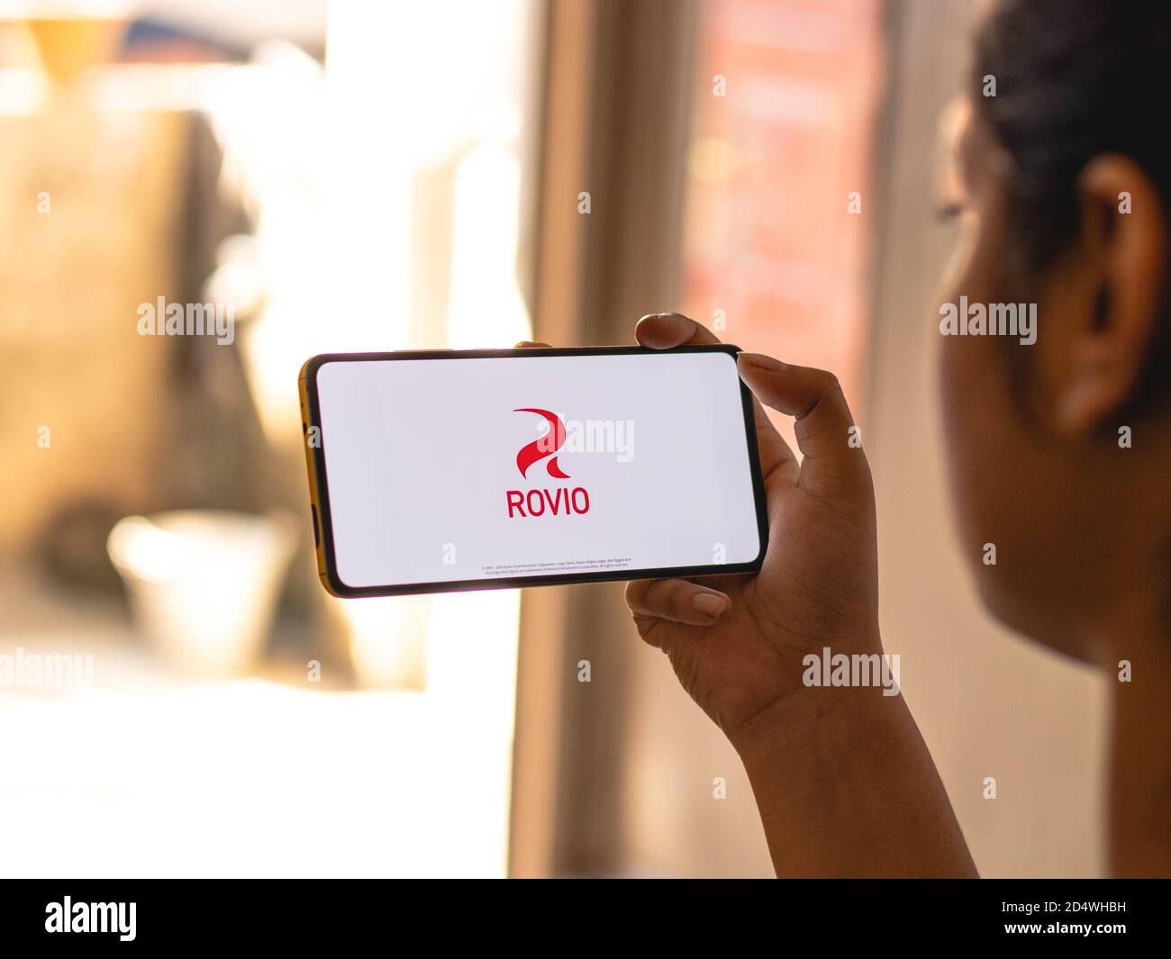 Assam, india - October 11, 2020 : Rovio entertainment logo on phone ...