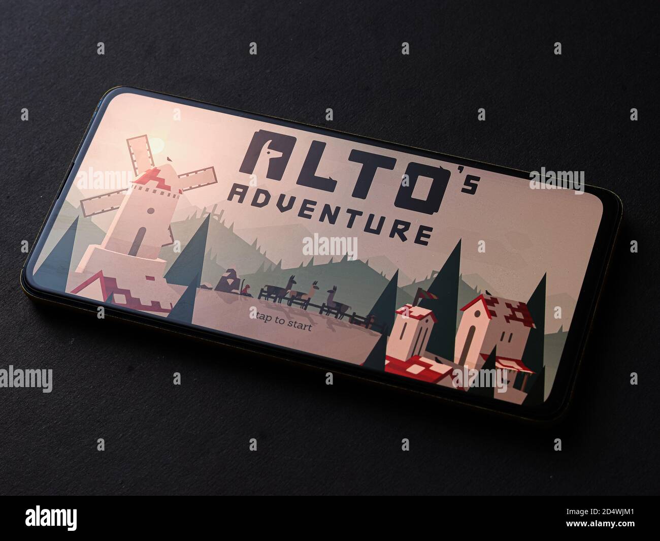 Assam, india - October 11, 2020 : Alto's adventure logo on phone screen ...