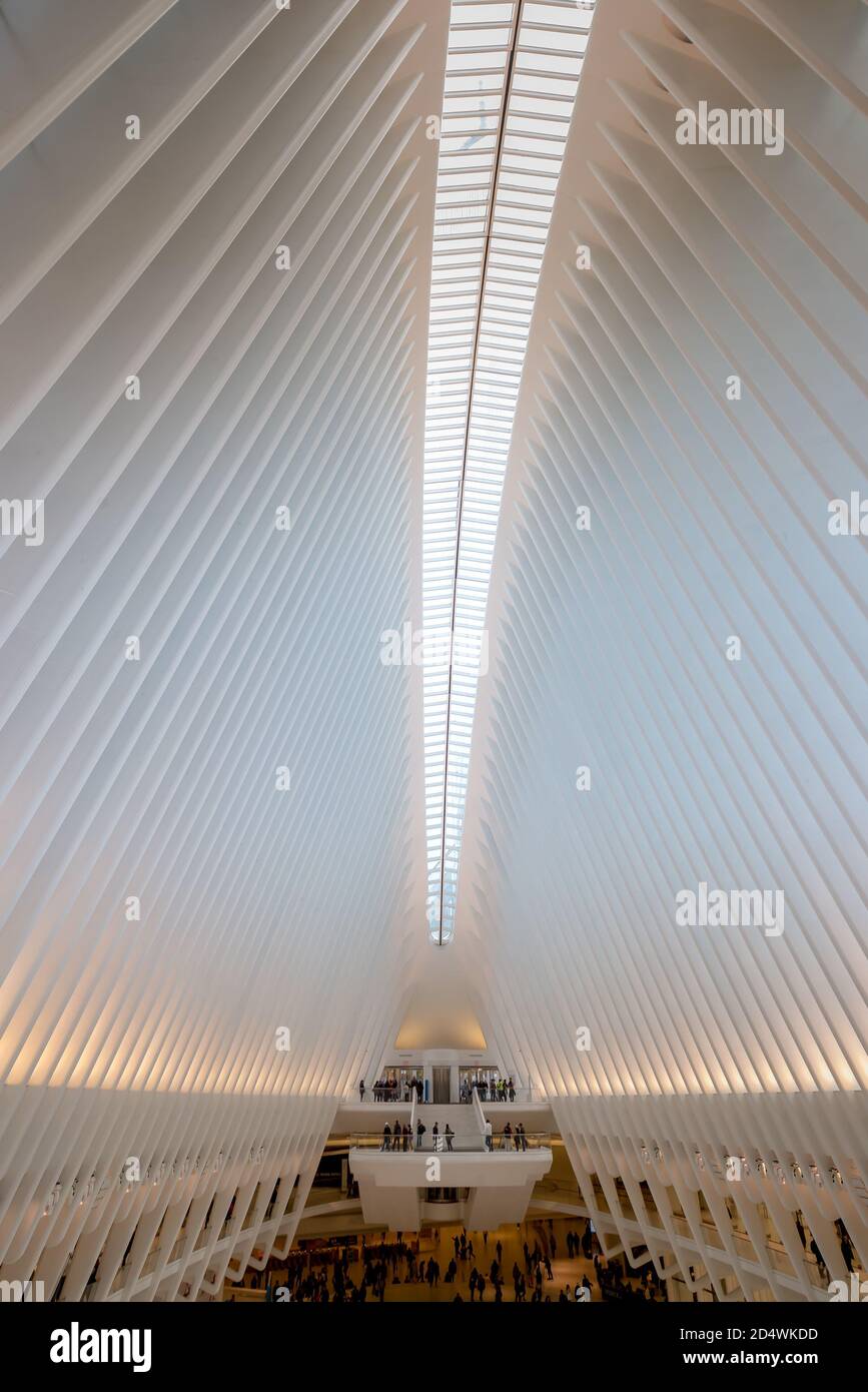 WTC Oculus interior.and exterior Stock Photo - Alamy