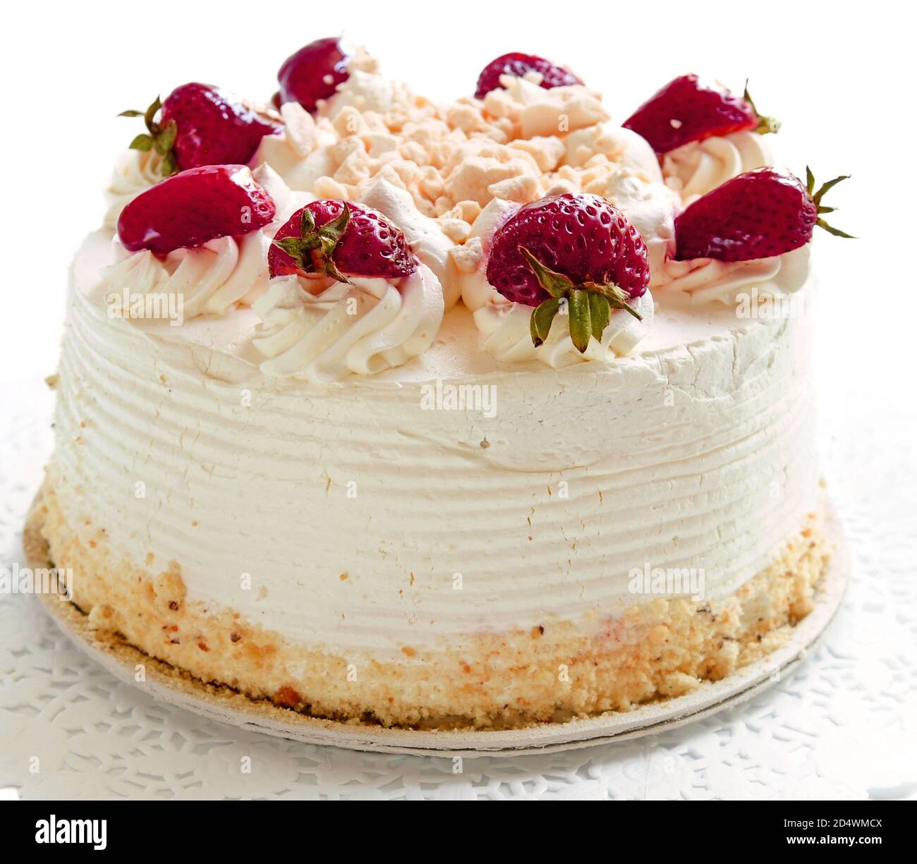 Fruit topped cake image Stock Photo - Alamy