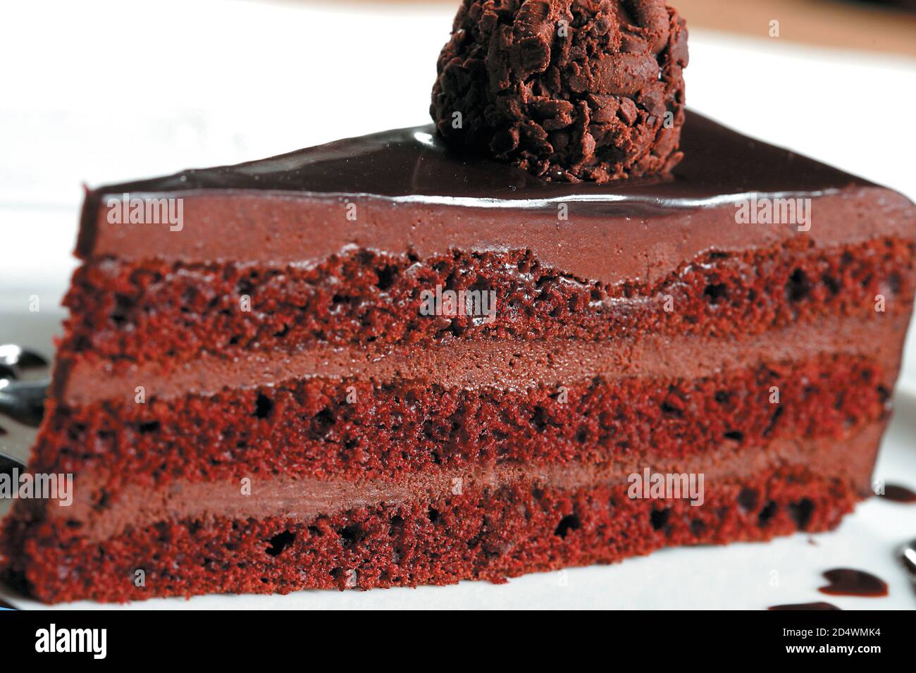 Rich chocolate cake example Stock Photo - Alamy