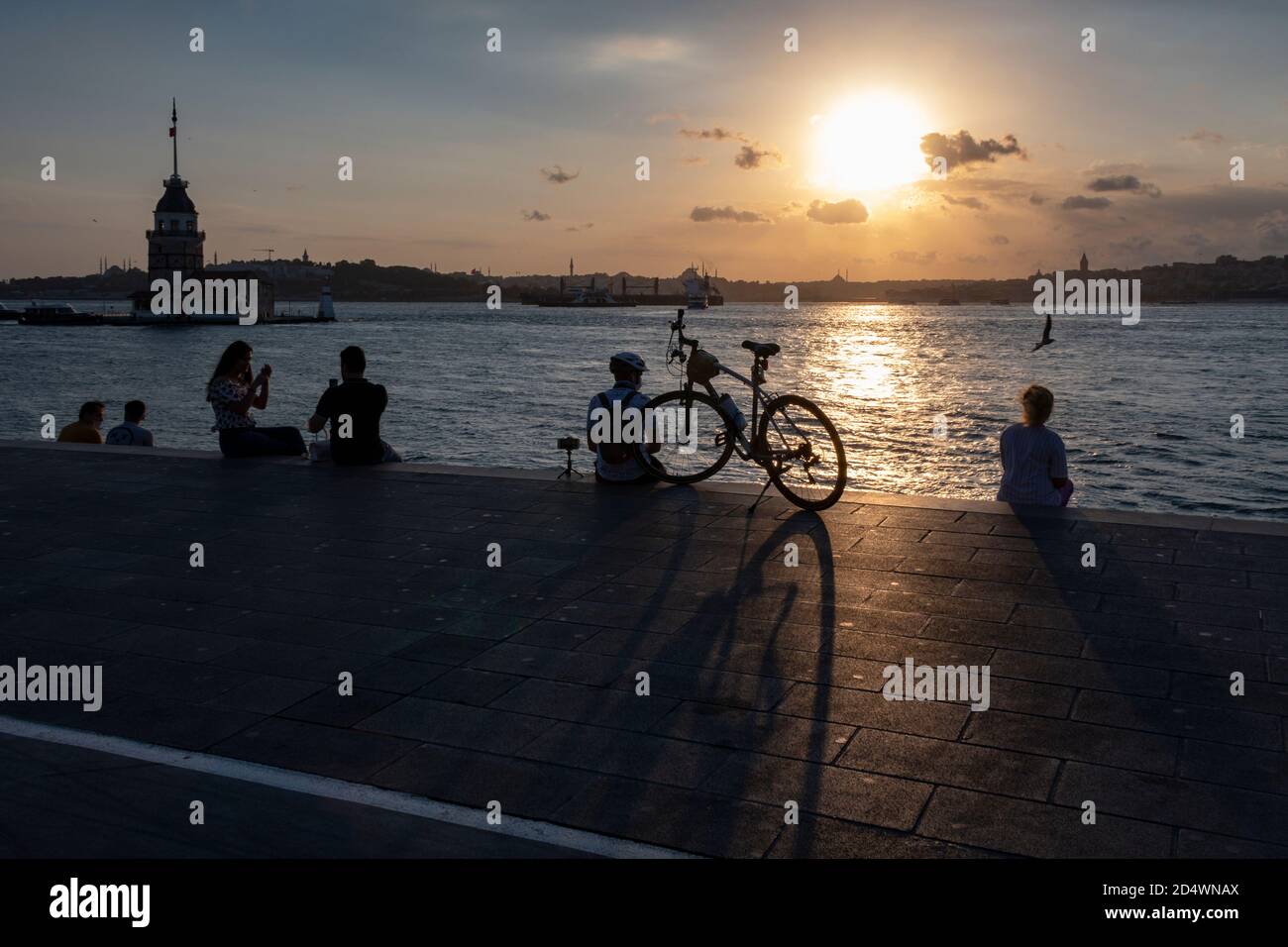 Sunset in Istanbul, Turkey Stock Photo - Alamy