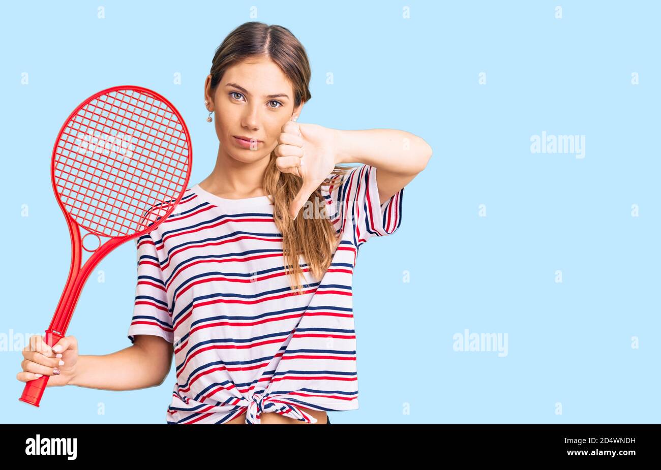 Angry female tennis player portrait hi-res stock photography and images ...