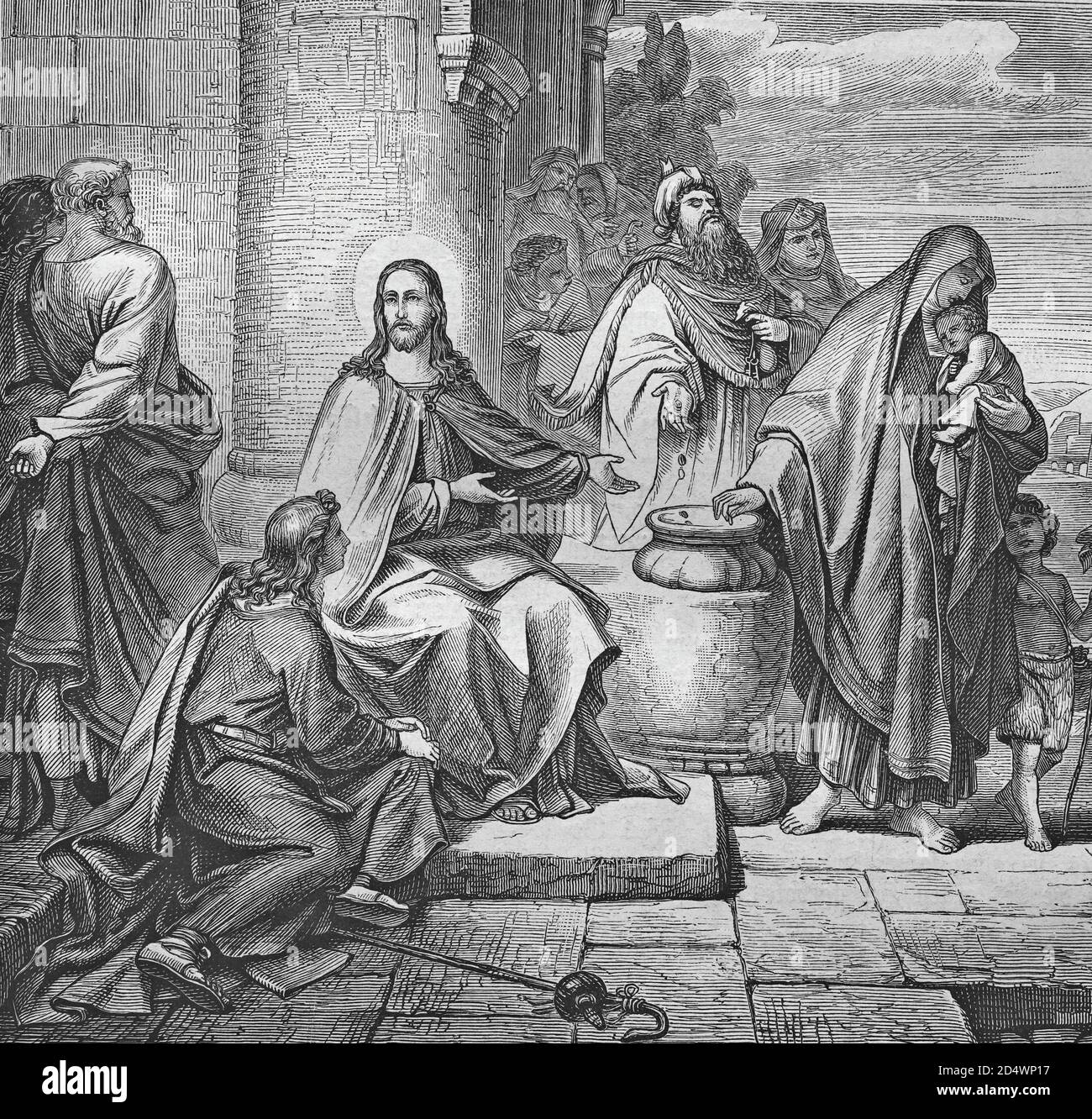 Jesus Helping The Poor Drawings