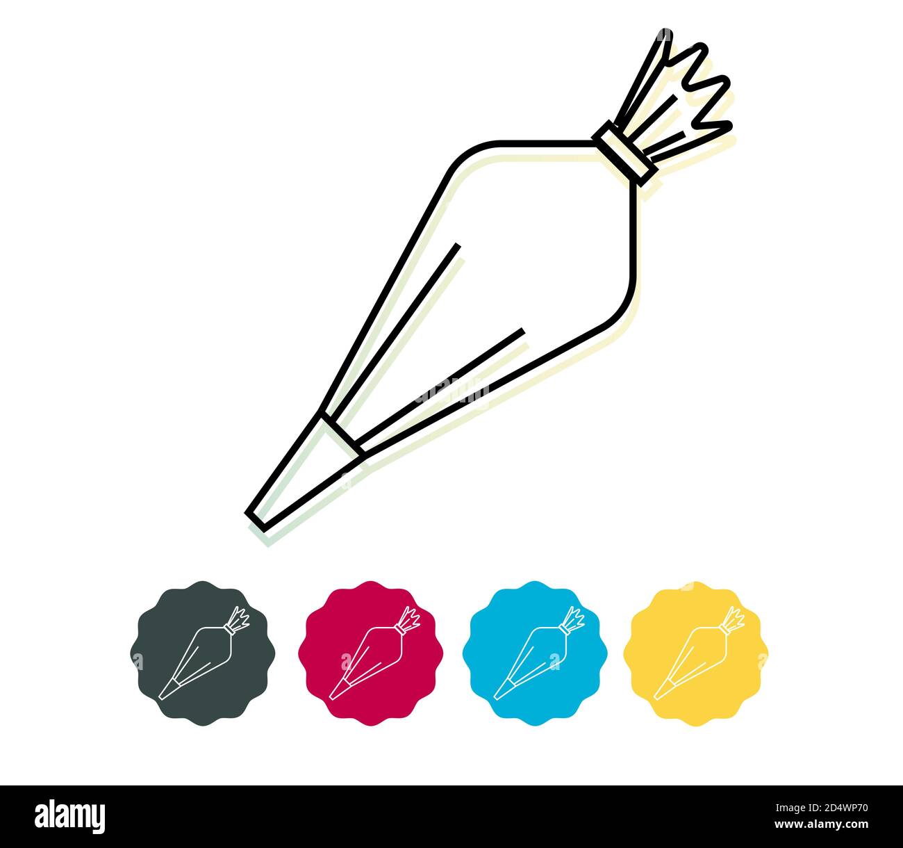 Piping bag vector vectors hi-res stock photography and images - Alamy