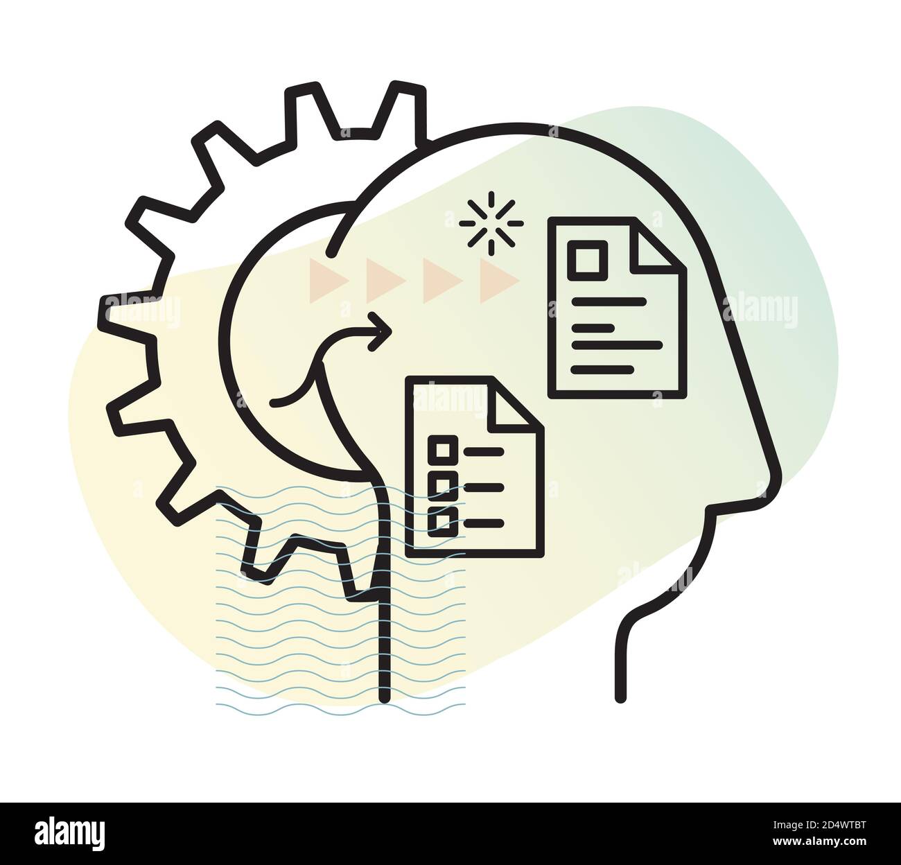 Human Brain - Data Analytics - Icon as EPS 10 File Stock Vector Image ...