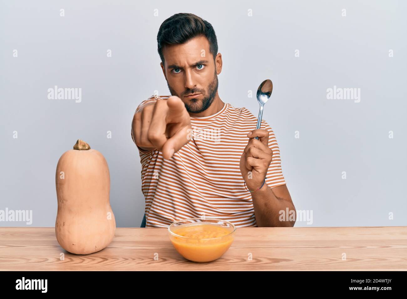 Man Eating Squash