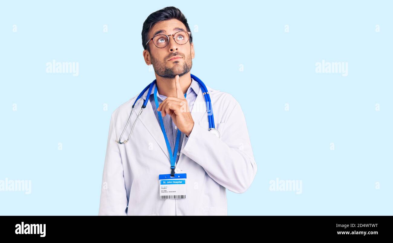 Business man thinking wearing medical hi-res stock photography and ...