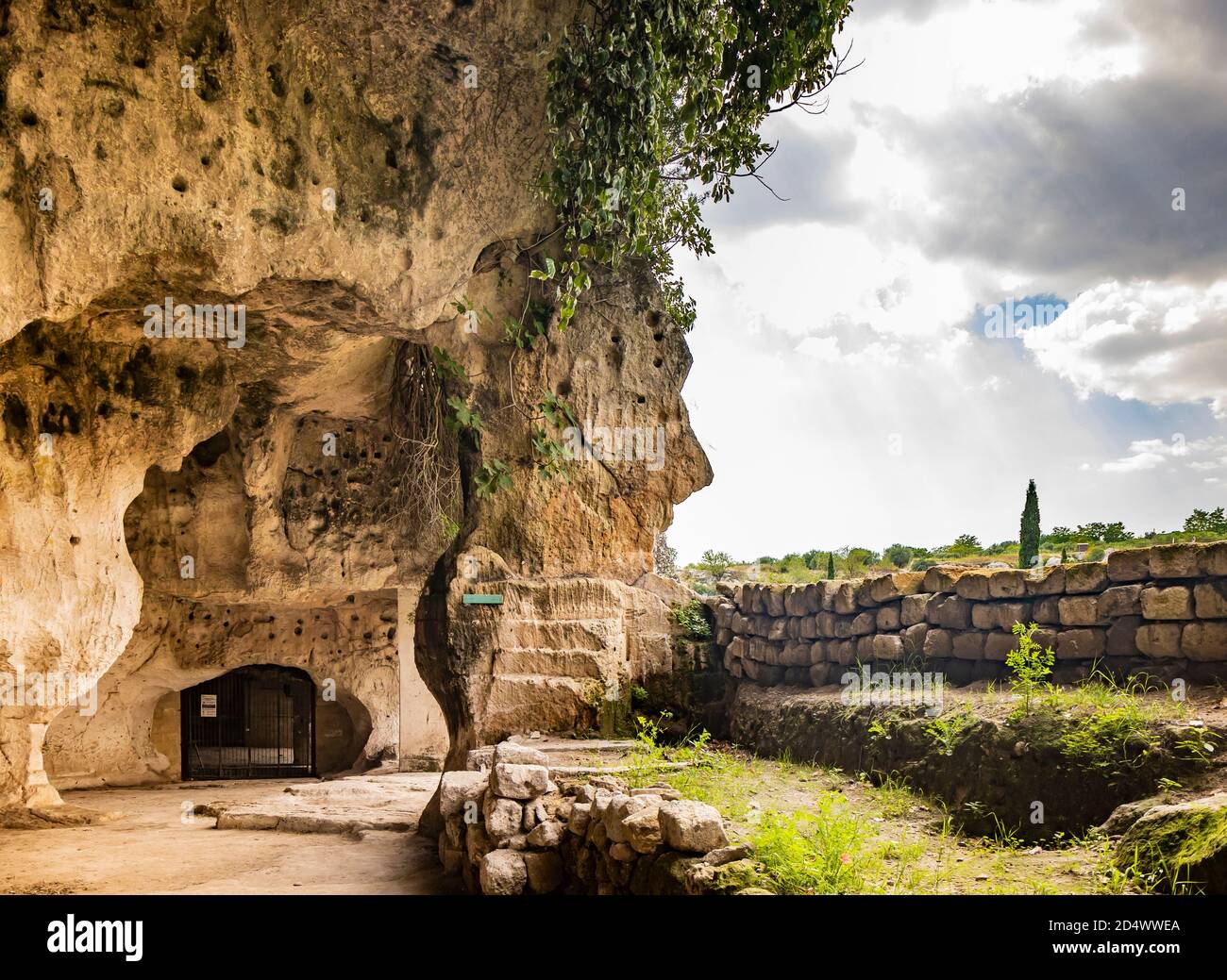 Gravina in Puglia, Italy. The ancient and beautiful cave church of San ...