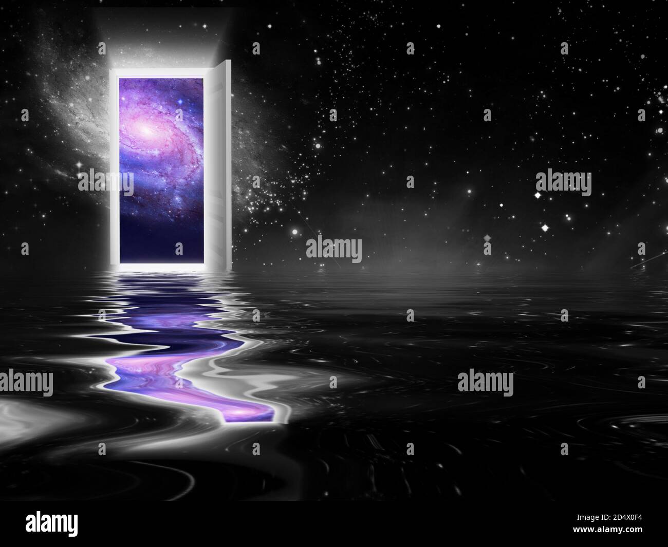 Portal to another universe Stock Photo - Alamy