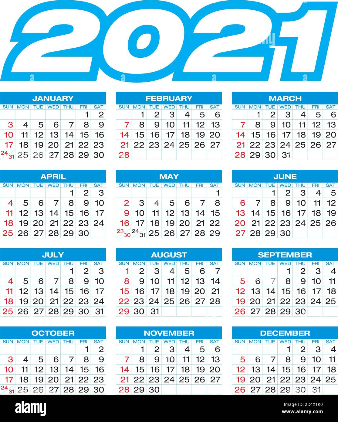 Calendar dates Stock Vector Images - Alamy