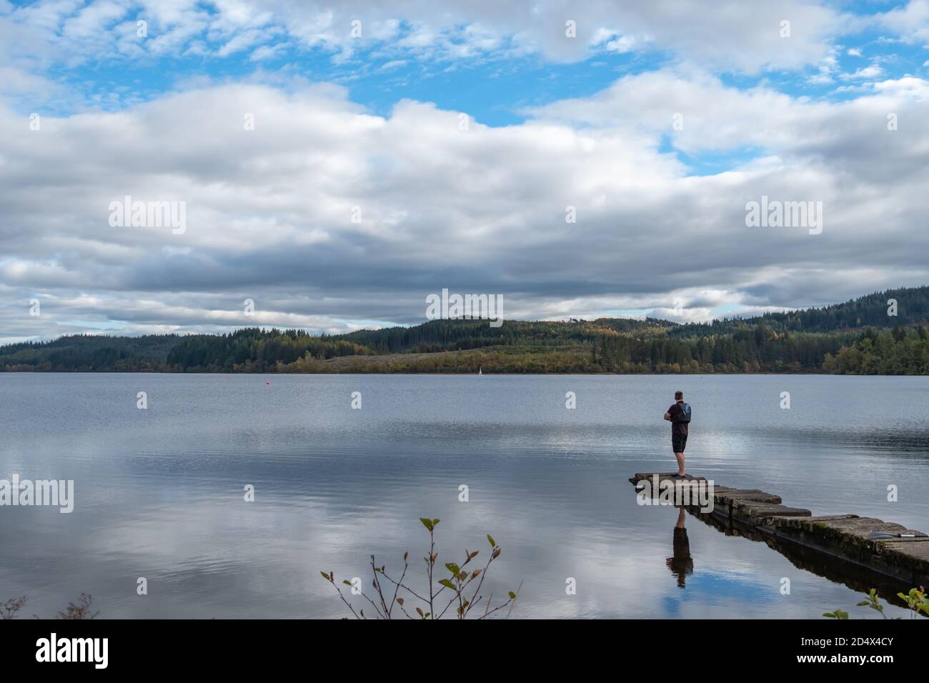 Kinlochard, Scotland, UK. 11th October, 2020. UK Weather: A view of ...