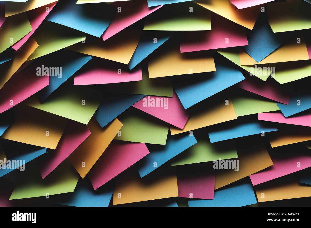 Background from colorful note sheet, paper or cardboard. Colored paper ...