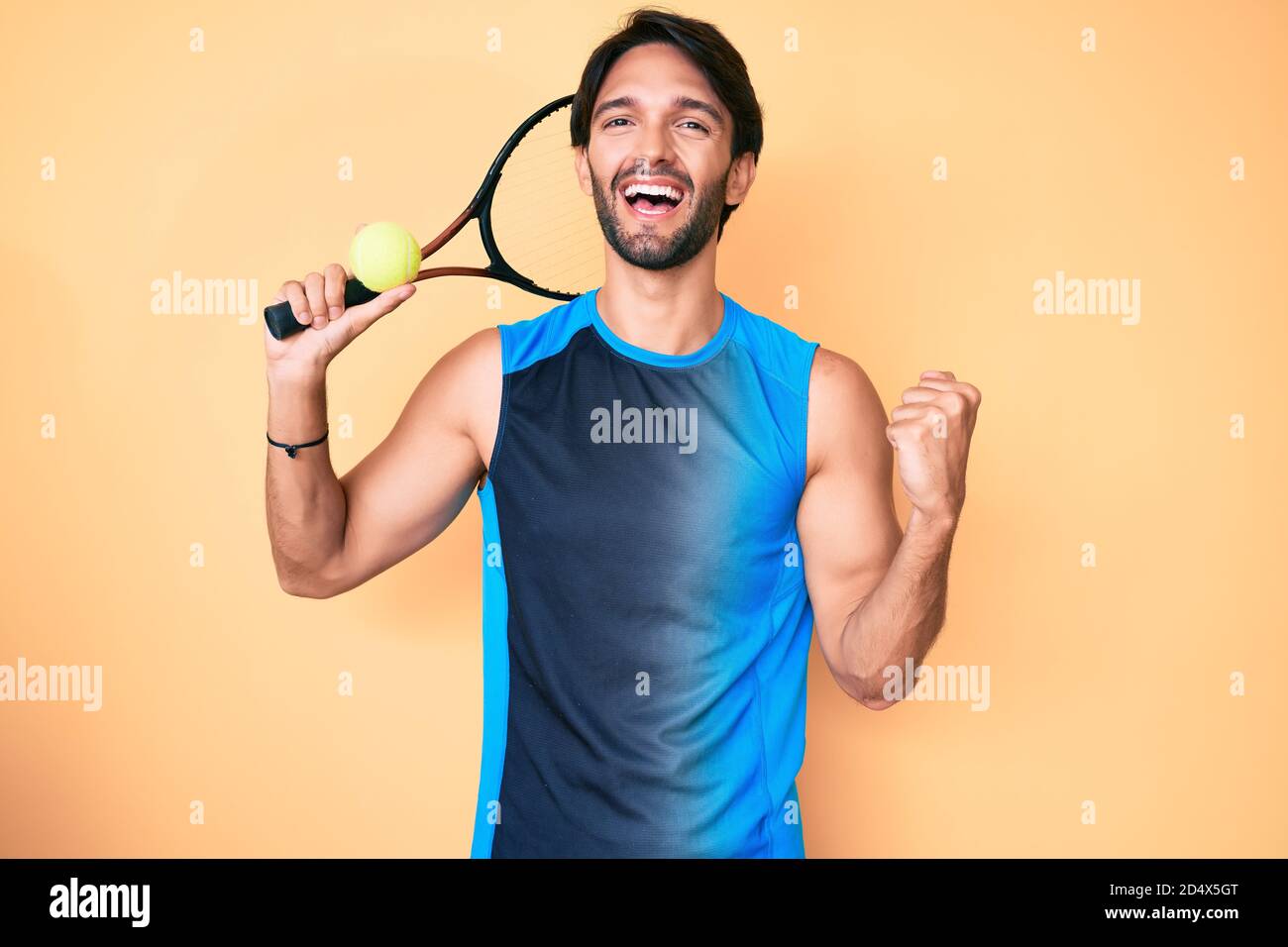 Hispanic boy playing tennis hi-res stock photography and images - Alamy
