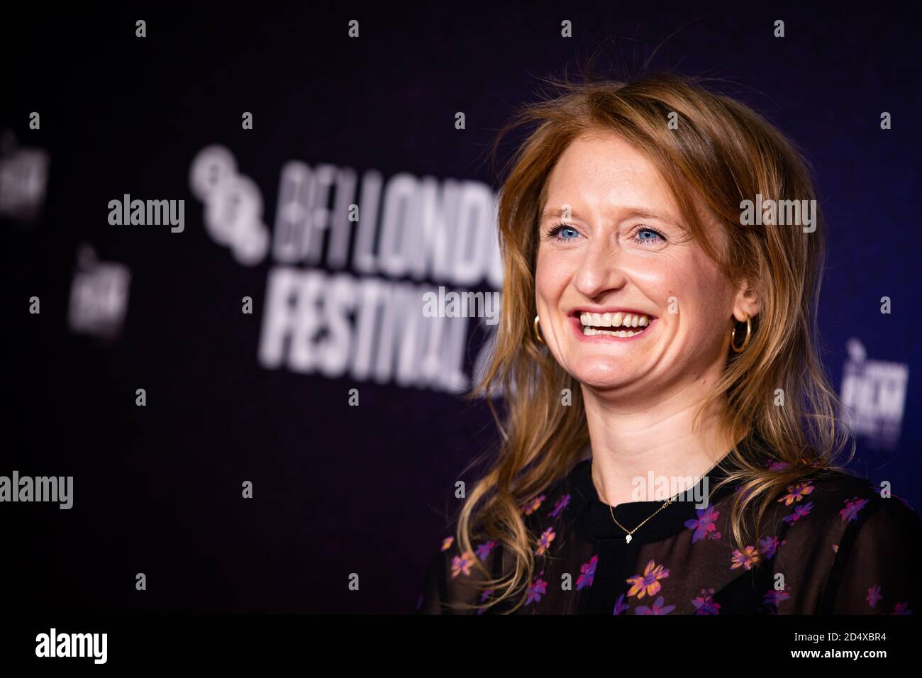 Producer Emily Morgan arrives at the BFI London Film Festival screening ...