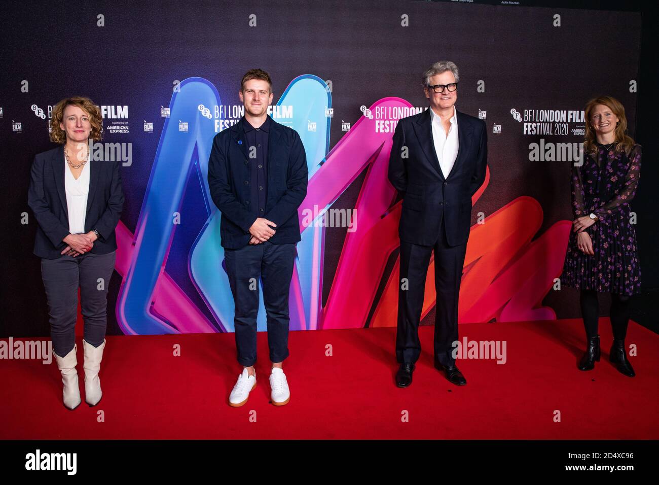 From left to right, Tricia Tuttle, director Harry McQueen, actor Colin ...