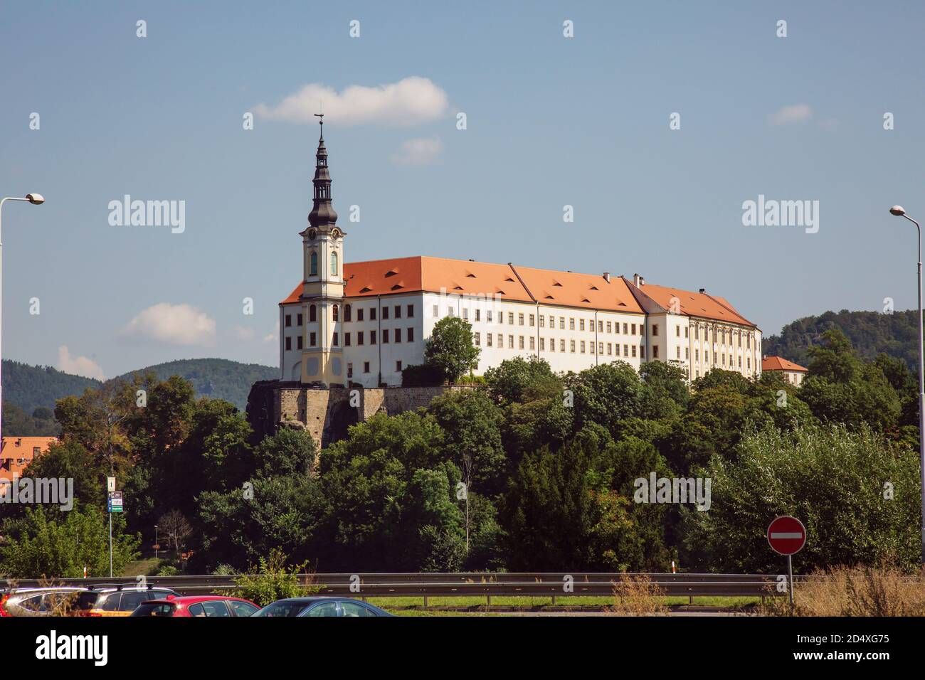 Decin castle, Czech republic Stock Photo - Alamy