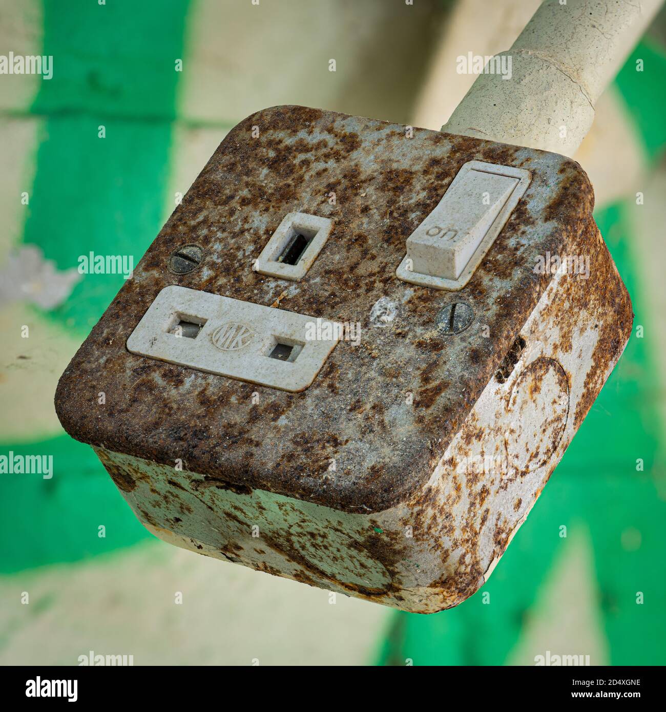 Rusty Wall Socket Stock Photo - Alamy