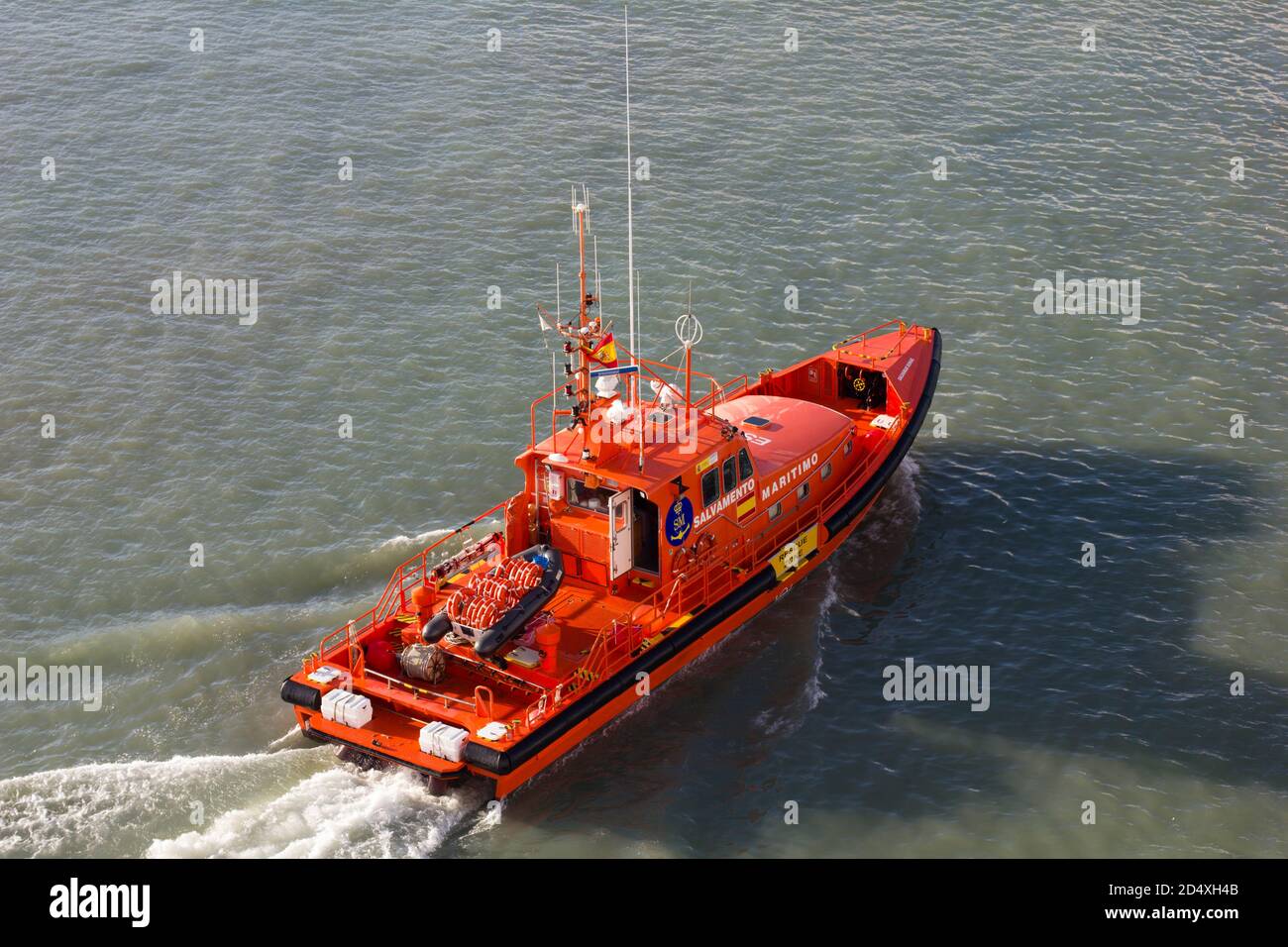 Salvamento Maritimo ; search and rescue patrol boat Stock Photo - Alamy
