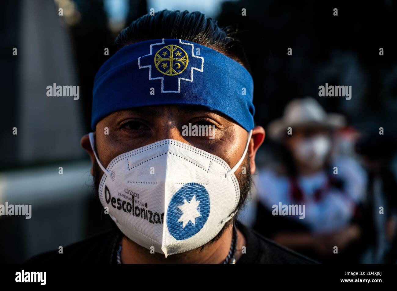 Madrid, Spain. 11th Oct, 2020. A man dressed with traditional clothes ...