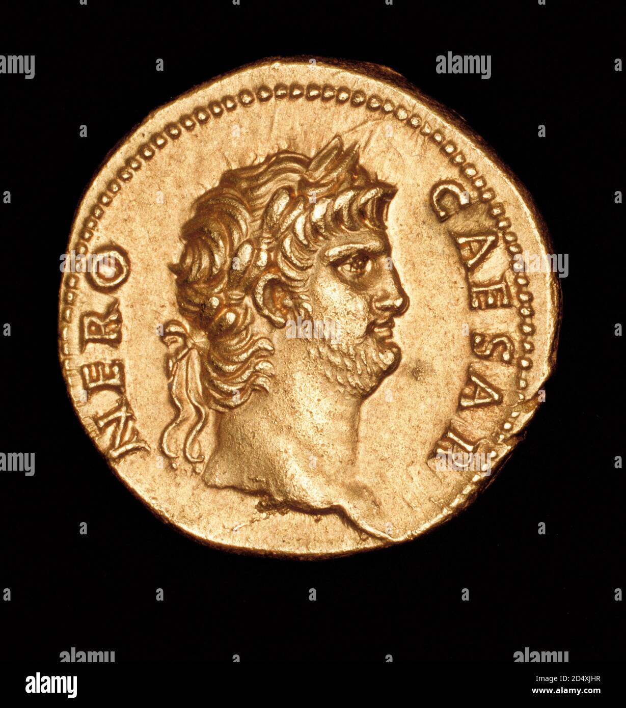 Rare Ancient Roman Coin, Gold, Sestertius, Nero c 64 AD Stock Photo - Alamy