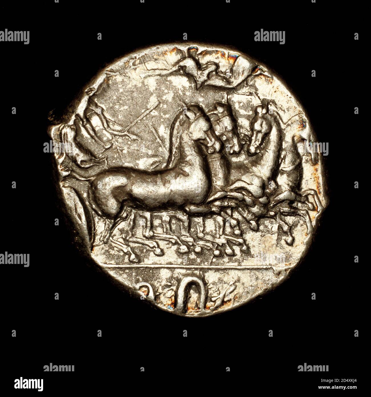 Rare Ancient Greek Coin, Syracuse, Silver Tetradrachm, Nike crowning ...