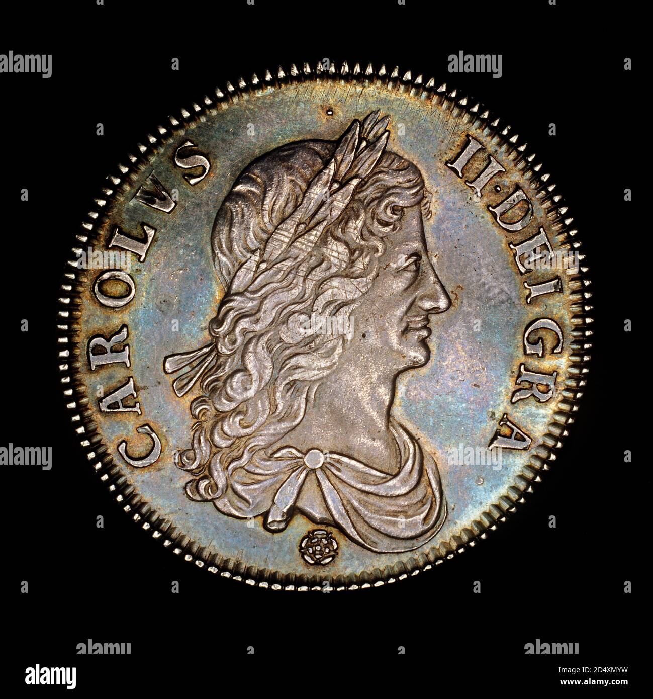 British Coin Depicting King Charles II, 1660-1685AD Stock Photo - Alamy