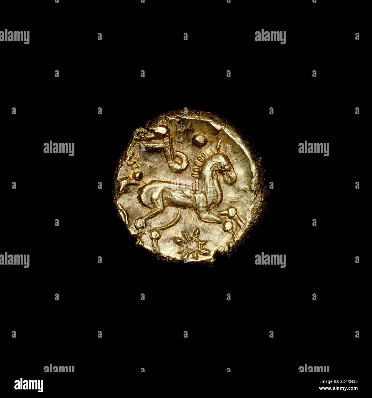 Ancient Coin from Britain Catuvellauni Tribe, 40-20 BC Stock Photo - Alamy