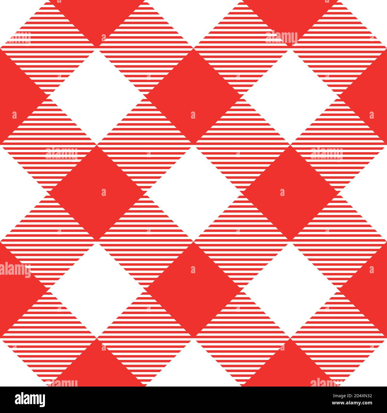 Lumberjack plaid pattern in red and white. Seamless vector pattern ...