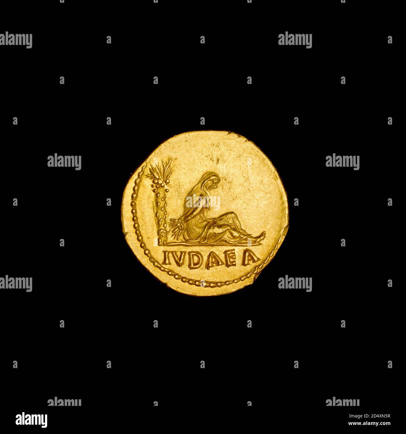 Ancient Roman Coin, Vespasian 69-70 AD Captive Jewess seated, tied to a ...