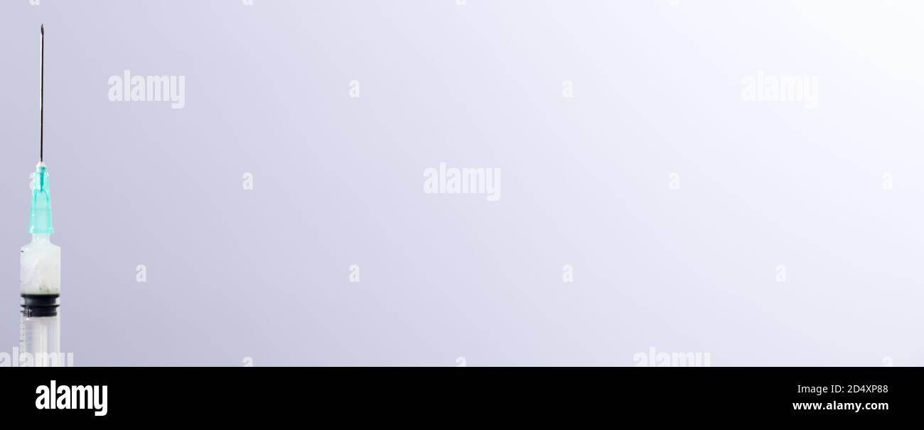 medical syringe cannula with white background Stock Photo - Alamy