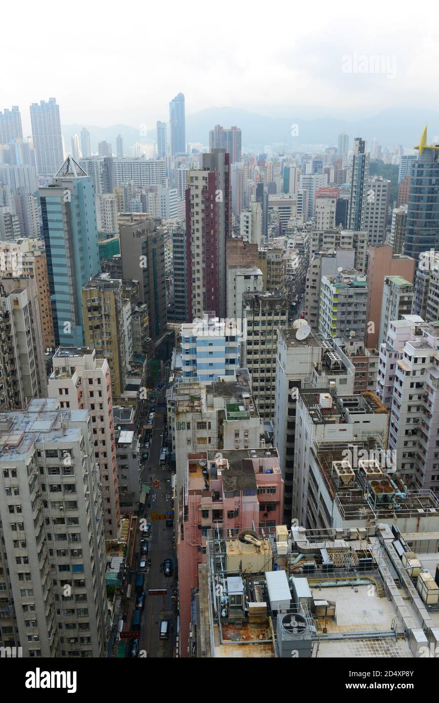 Hong Kong Kowloon Skyline from Kowloon Stock Photo - Alamy