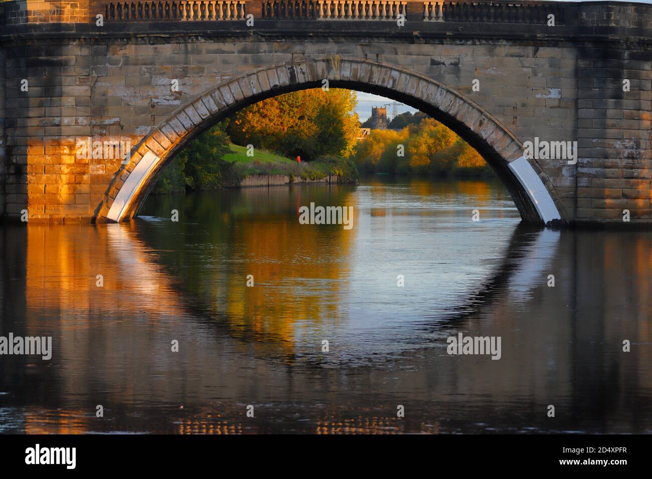 Ferrybridge Old Bridge which carries the Old Great North Road which is ...