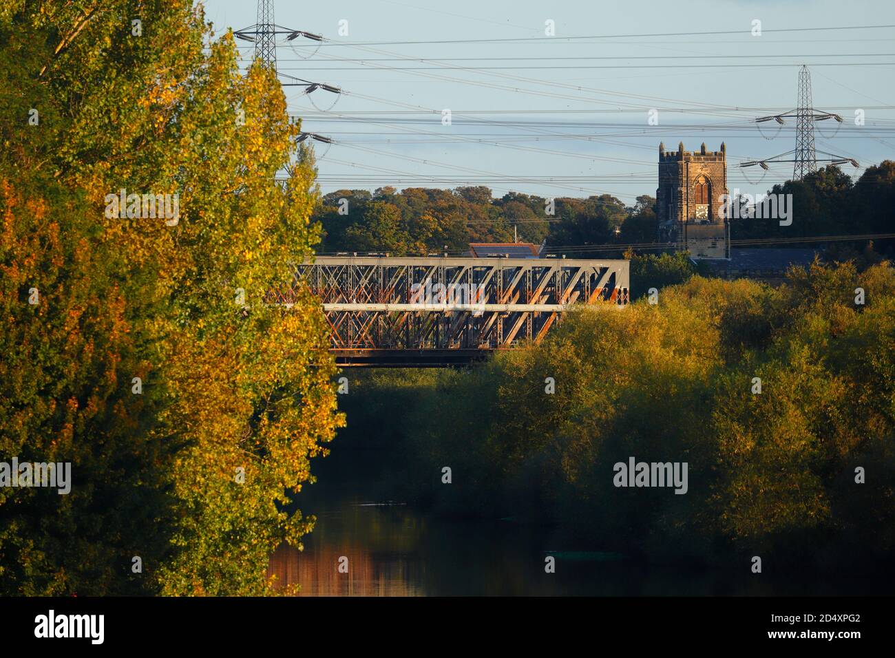 St Edward The Confessor Church in Brotherton and the freight railway ...