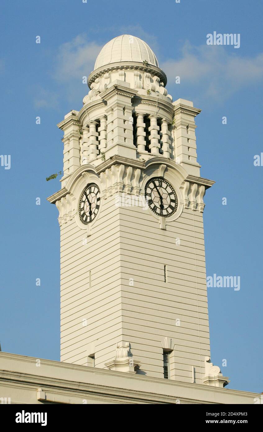 Cricket Club Clock Tower, Singapore Stock Photo - Alamy