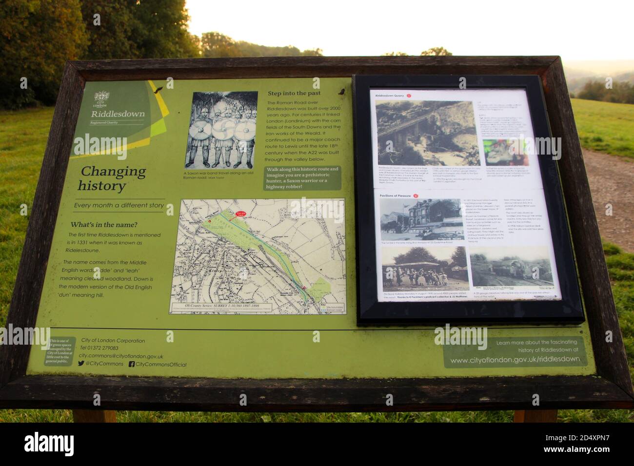 Riddlesdown registered charity Changing history information board at ...
