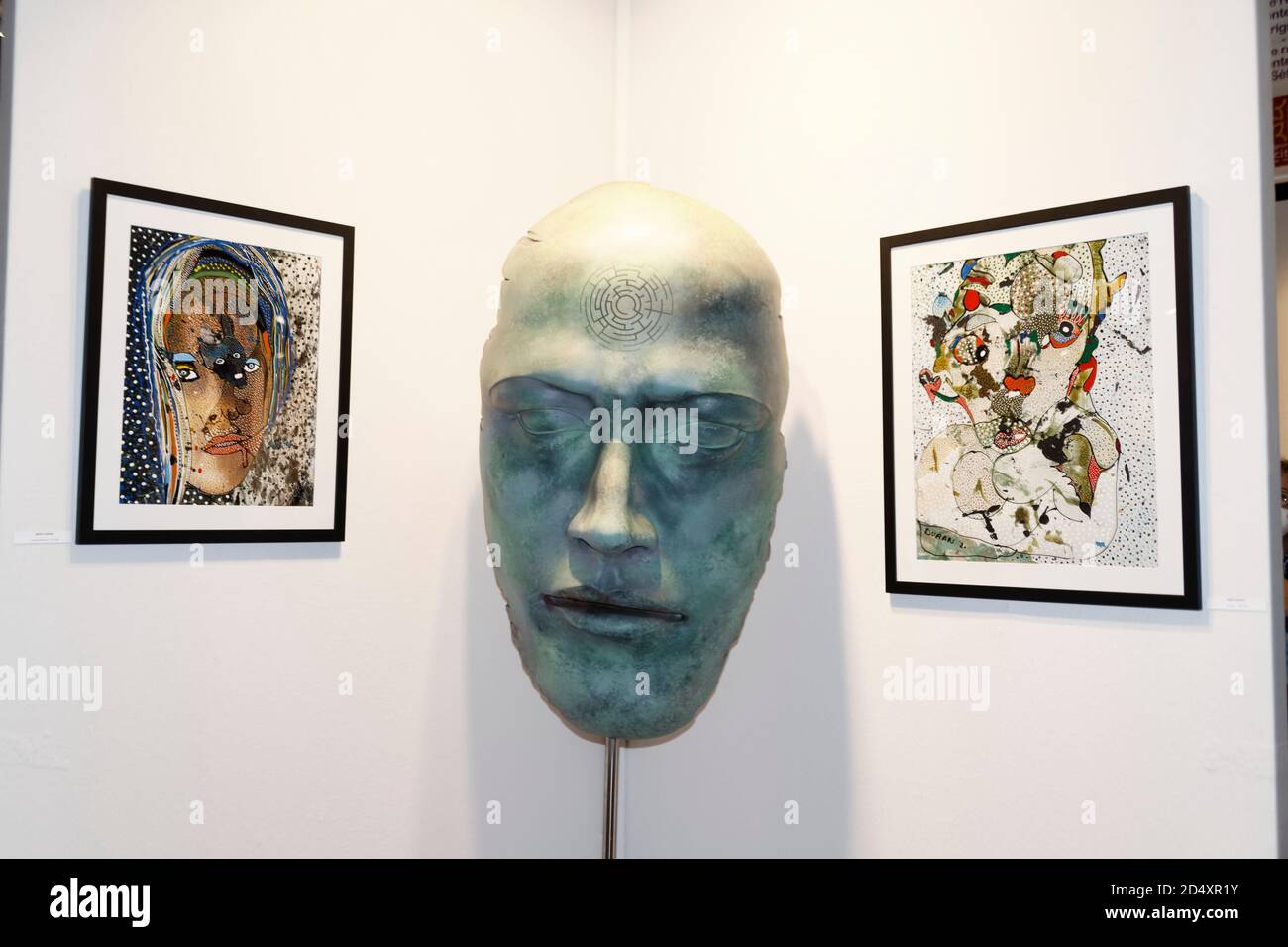 Montpellier, France.07th Oct, 2020. Paintings of Marc Duran and 'Arno ...