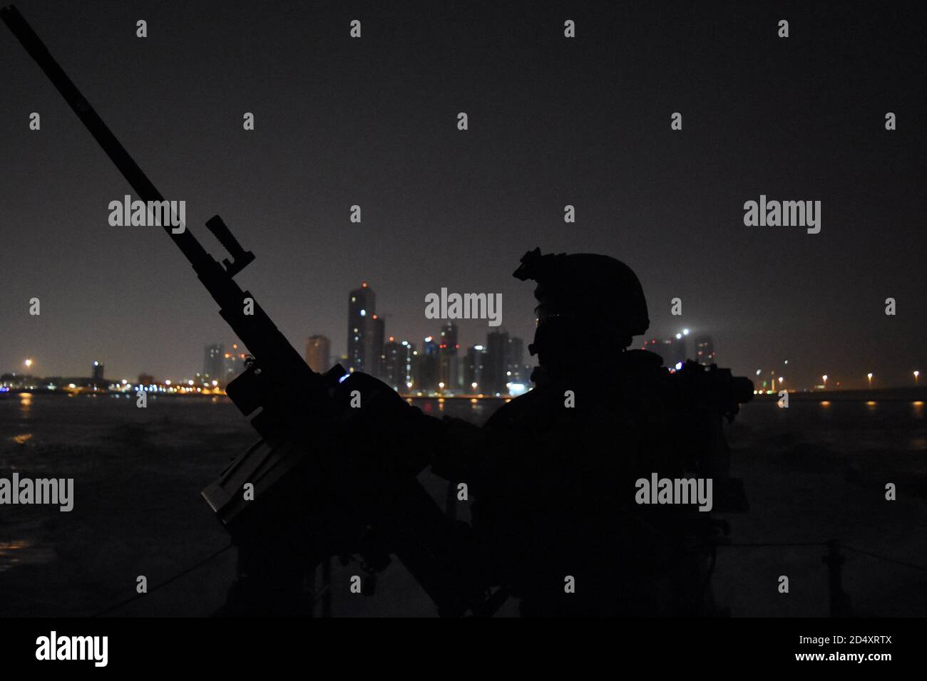 201007-A-FT904-1054 GULF OF BAHRAIN (Oct. 7, 2020) A Sailor, assigned ...