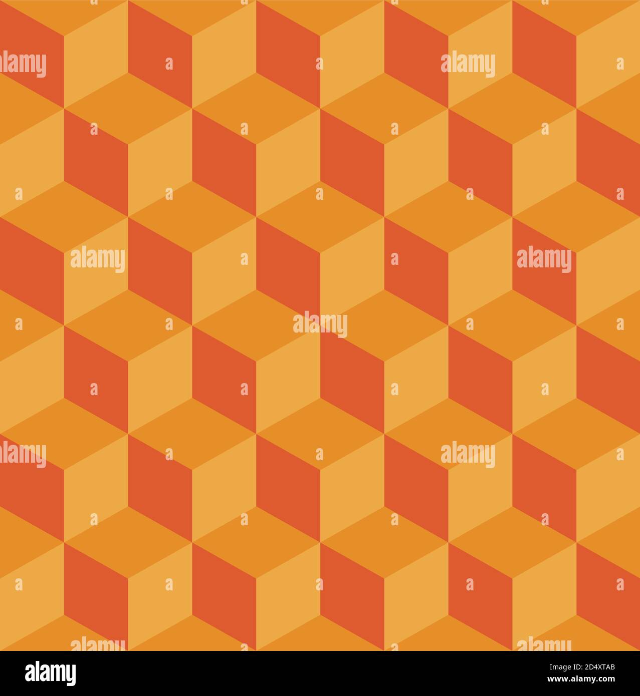 Seamless Pattern Of Abstract Isometric Cube Stock Vector Image And Art Alamy
