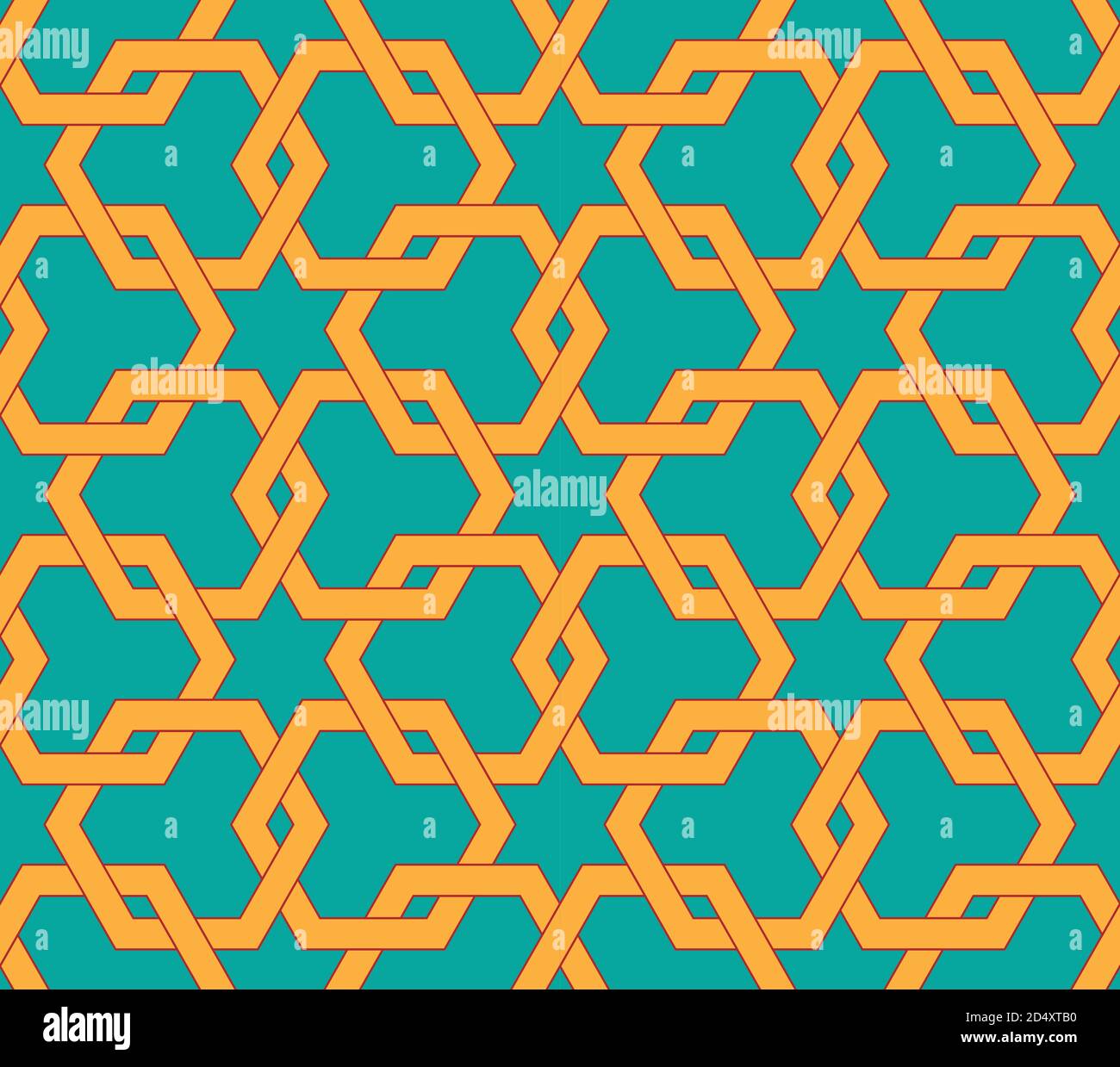Interlocking hexagons Stock Vector Images - Alamy