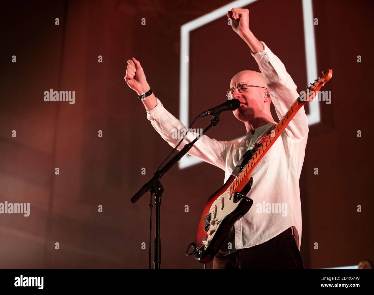 Jack Steadman of English Indie Rock Icon's 'Bombay Bicycle Club' during ...