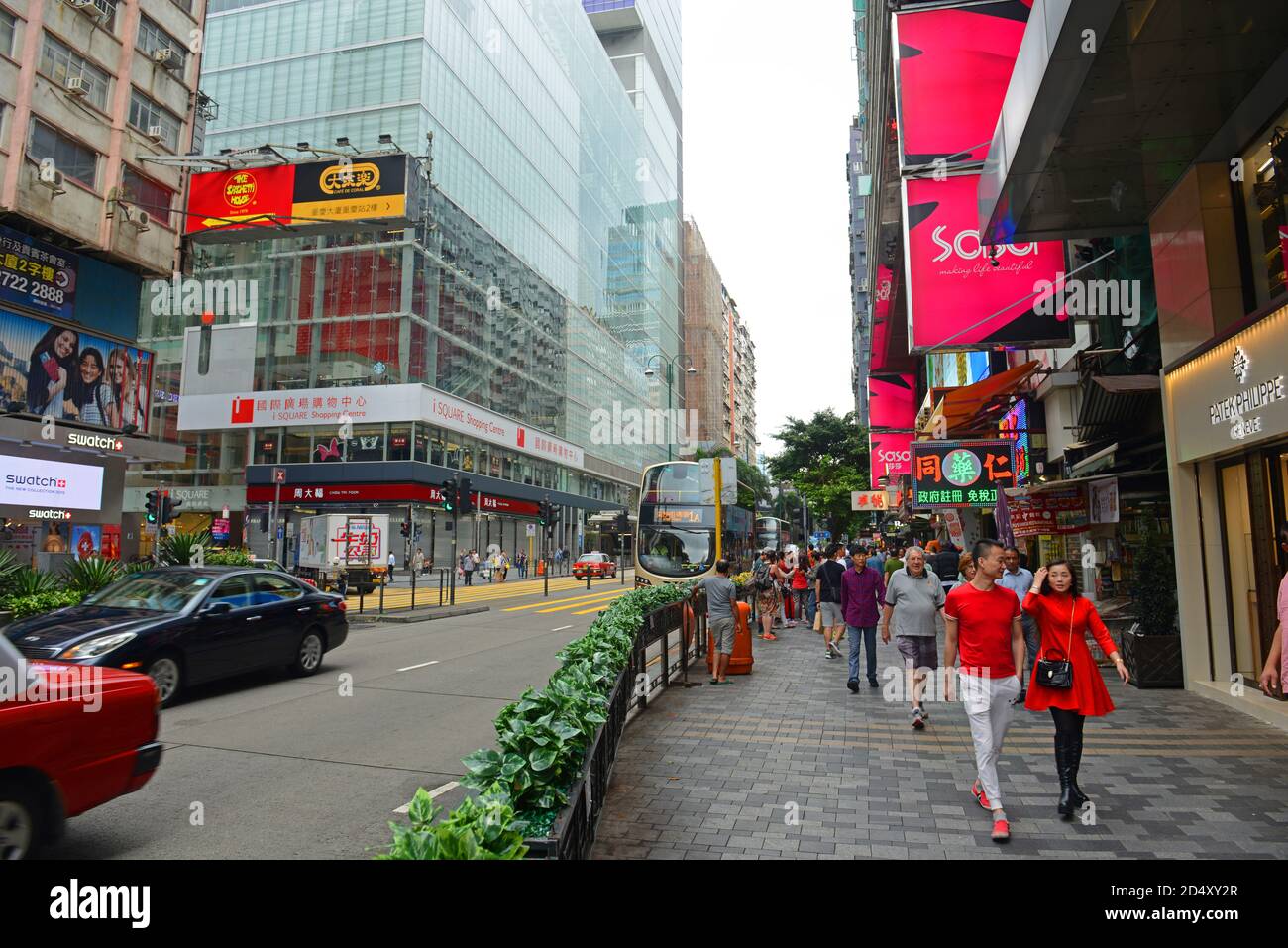 Hong Kong Nathan Road at Peking Road, Kowloon, Hong Kong. Nathan Road ...