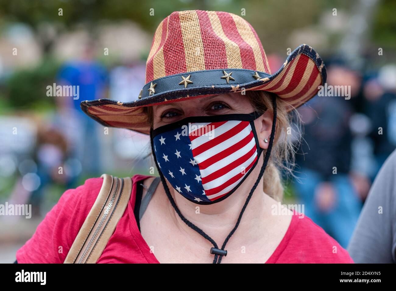 Trump train hat hi-res stock photography and images - Alamy