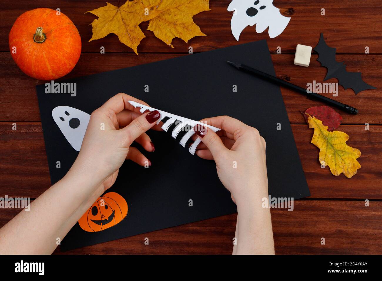 Halloween DIY. Step-by-step instructions for making a spider web from ...