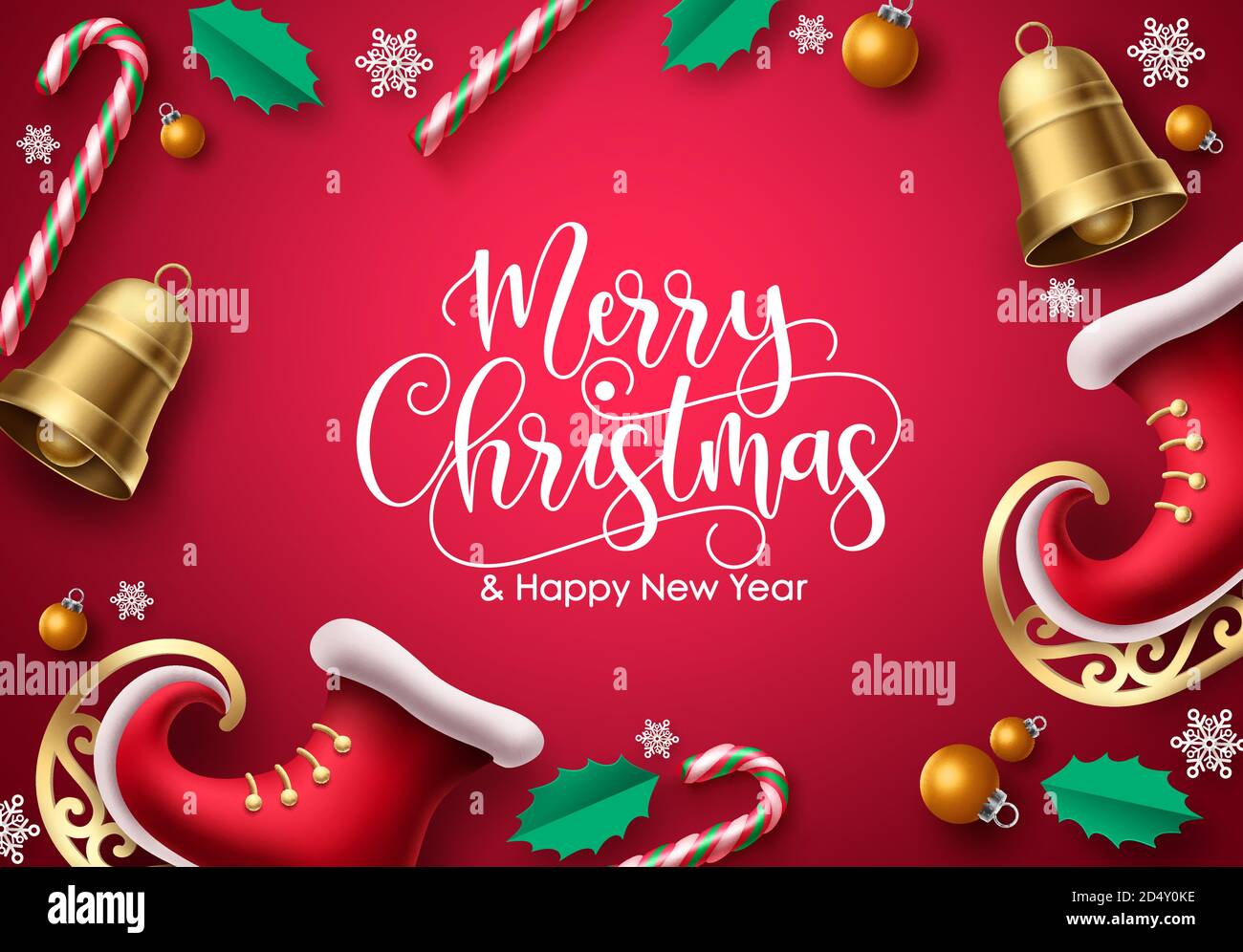 Merry christmas vector background design. Merry christmas greeting ...