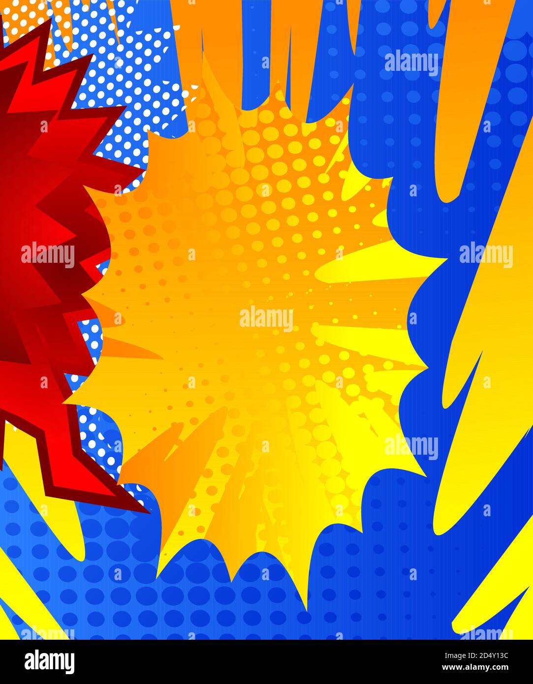 Comic book speech bubble with abstract colorful pattern. Talk icon ...