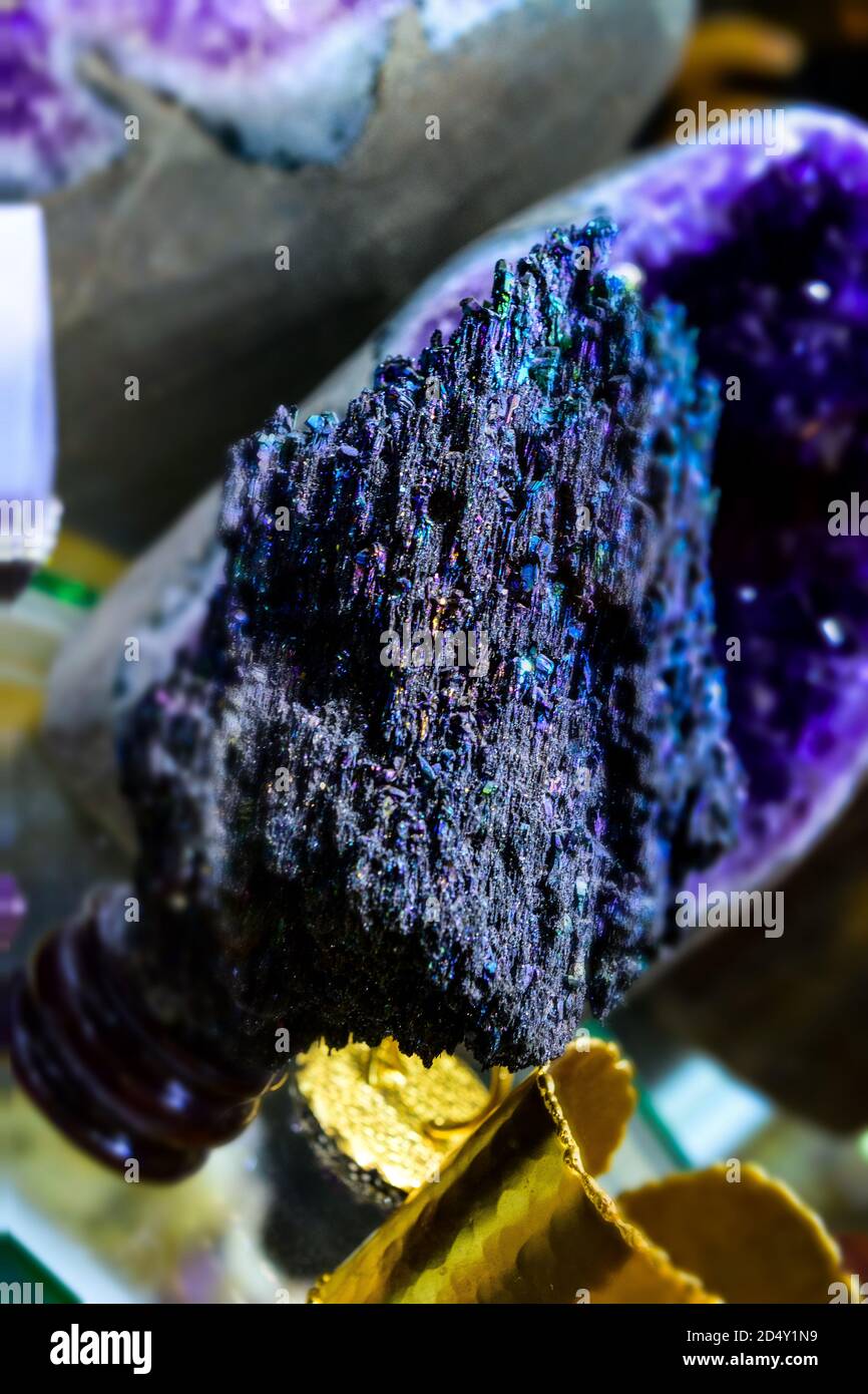 Piece of natural mineral gemstones of a certain type Stock Photo - Alamy